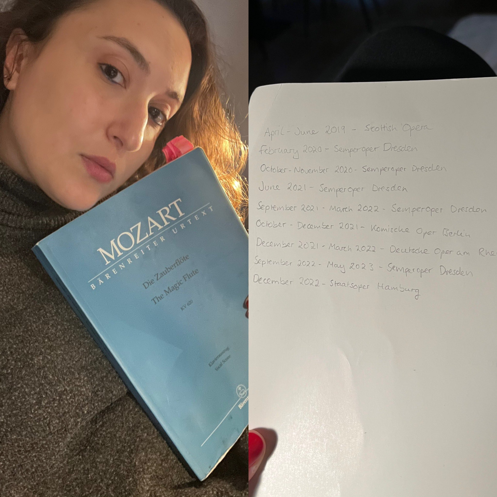 Julia Sitkovetsky 🇺🇦 on Twitter: "First day of school for me @staatsoperHH #diezauberflöte! My ...