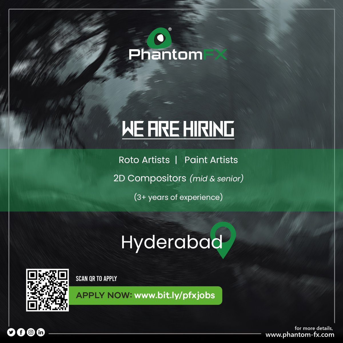 PhantomFX on Twitter: "PhantomFX is Hiring ! Calling all creative talents for our soon-to-start ...