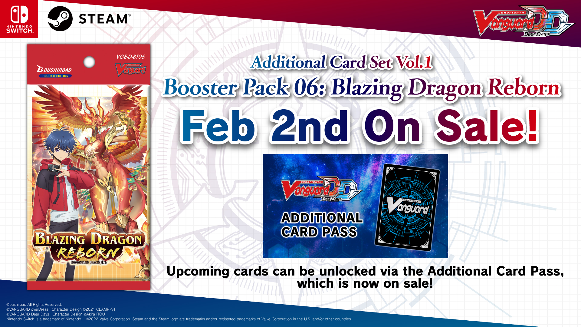 Cardfight!! Vanguard on Twitter: "Play #Vanguard on Switch and Steam! Additional DLC Vol. 1 for ...
