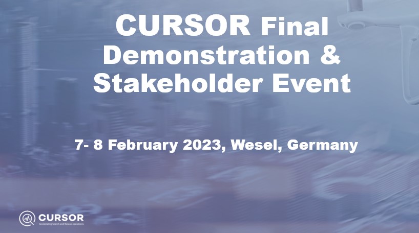 CURSOR_H2020 on Twitter: "Want to see the CURSOR SaR Kit in action and meet the consortium and ...
