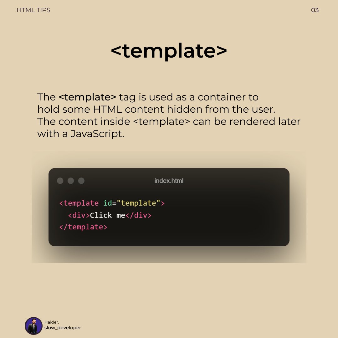 You probably didn't know about these 8 HTML tags. The tags will make ...