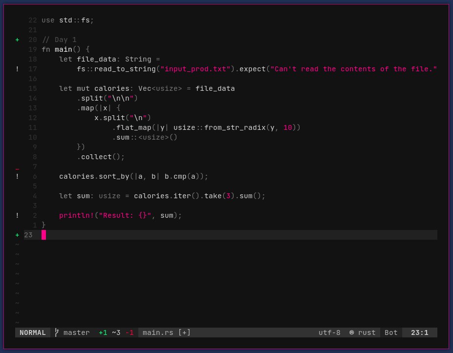 Dimitar Dimitrov on Twitter: "Aye, Advent of Code Day 1 in Rust, there is probably a better way ...