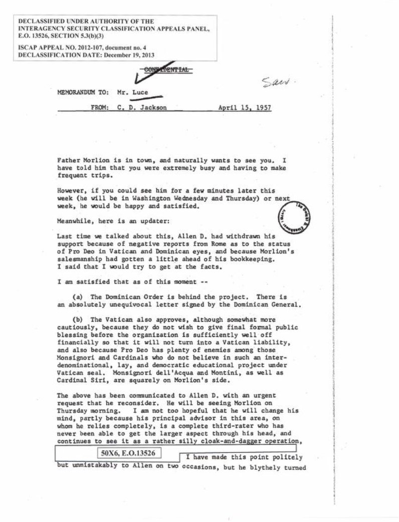 Found some interesting letters connecting Time-Life magnate Henry Luce ...