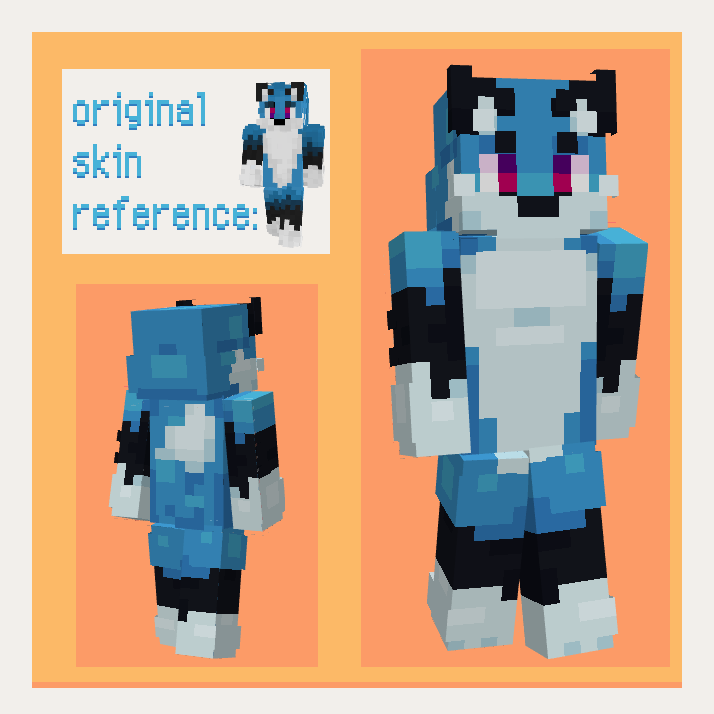Blue Fox Minecraft Skin Blue Fox Minecraft Skin