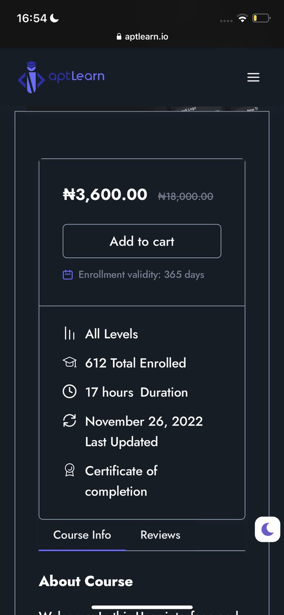 Àgbà Akin on Twitter: "RT @Daviowhite: My UIUX course on @aptlearn_io has sold 600+ units (N2.1M ...