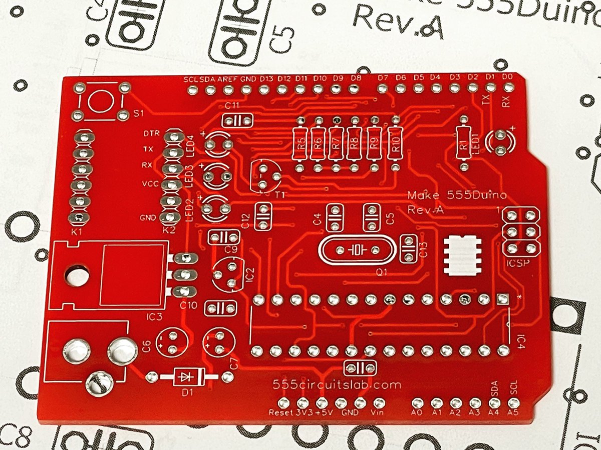 Arduino Praxis On Twitter I Have My Own Make Arduino Kit Make 555duino With Atmega328