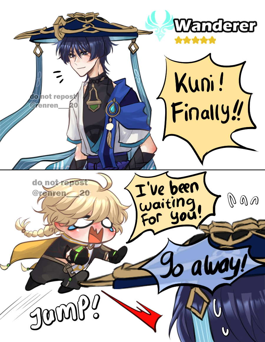 「Help.... wanderer x Aether | Al haitam x Aether #genshini」れんれん🌤️の漫画