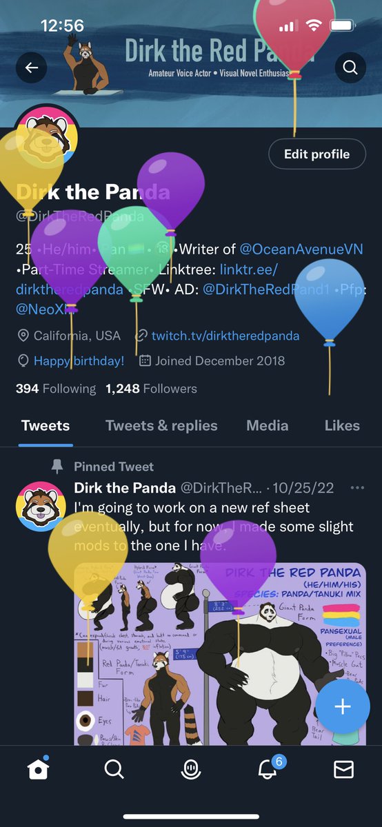 Dirk the Panda on Twitter: "It’s free balloon day! (For me at least)"