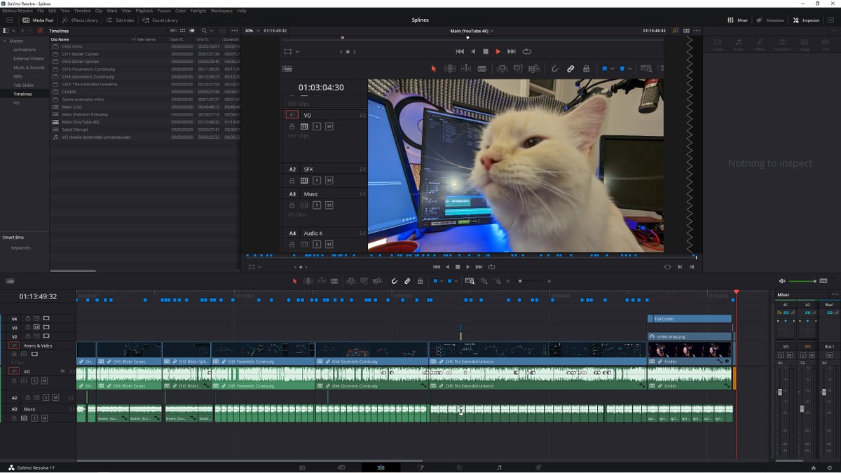 the spline video finally rendering ;-; i did it sdhfsgd - Thread from Freya Holmér @FreyaHolmer ...