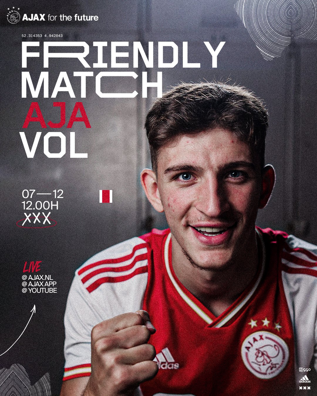 Afc Ajax On Twitter Matchday Again ⚪️🔴⚪️ 🆚 Volendam 🤝 Friendly 📍