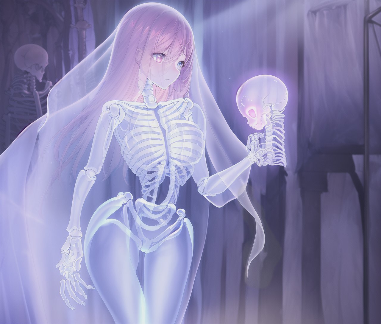 Rulles on Twitter: "Skele-Spector greeting the newly dead #pixai # ...