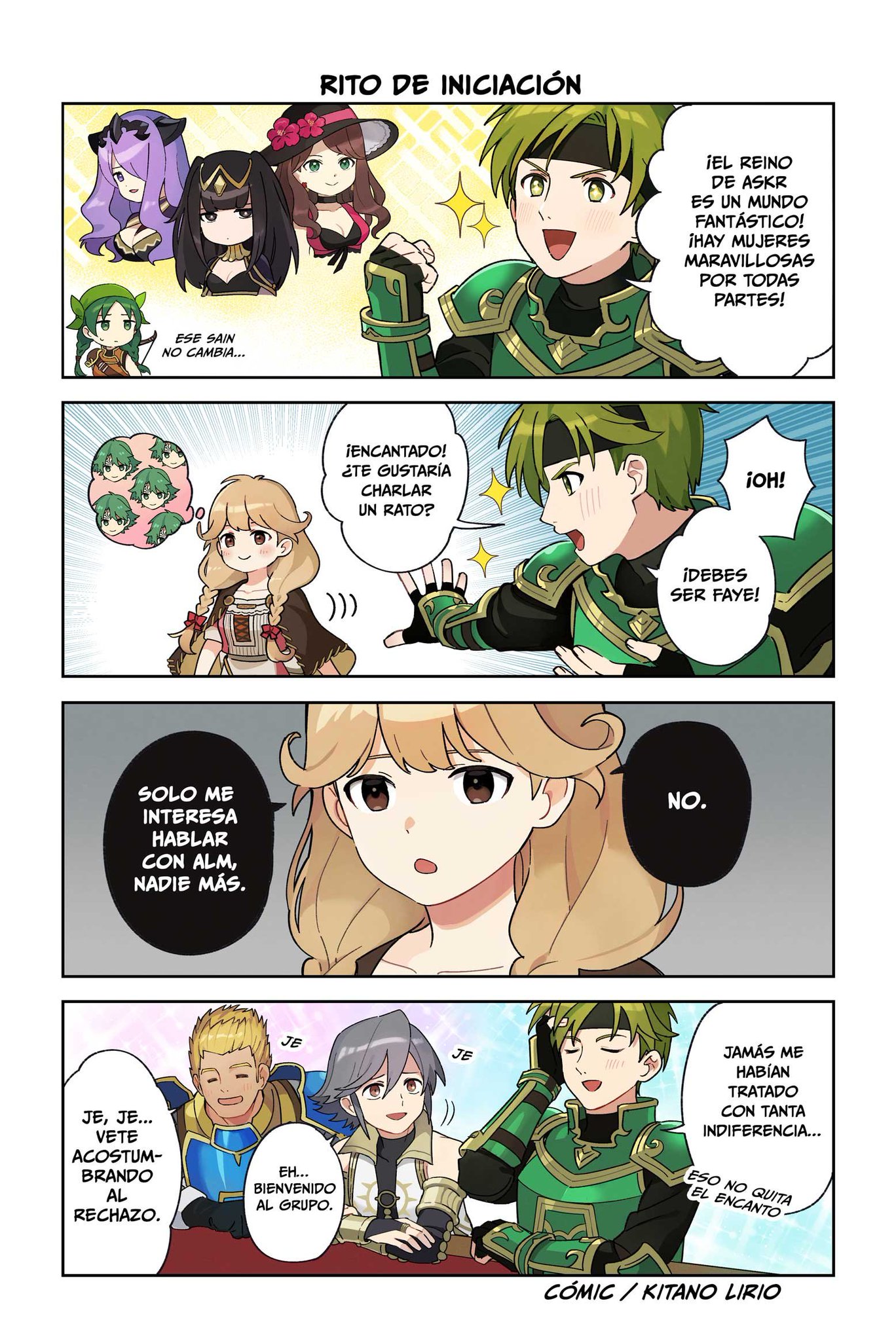 FEWoD on Twitter: "Manga de Fire Emblem Heroes #260 - Rito de iniciación: https://t.co ...