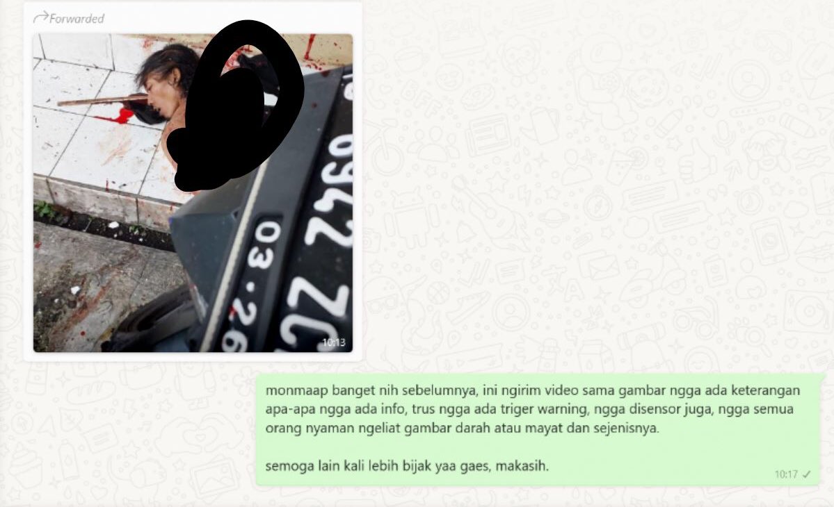 akamsi on Twitter: "@ridwankamil Tolong warga jg bijak jgn share-share foto tanpa sensor atau ...