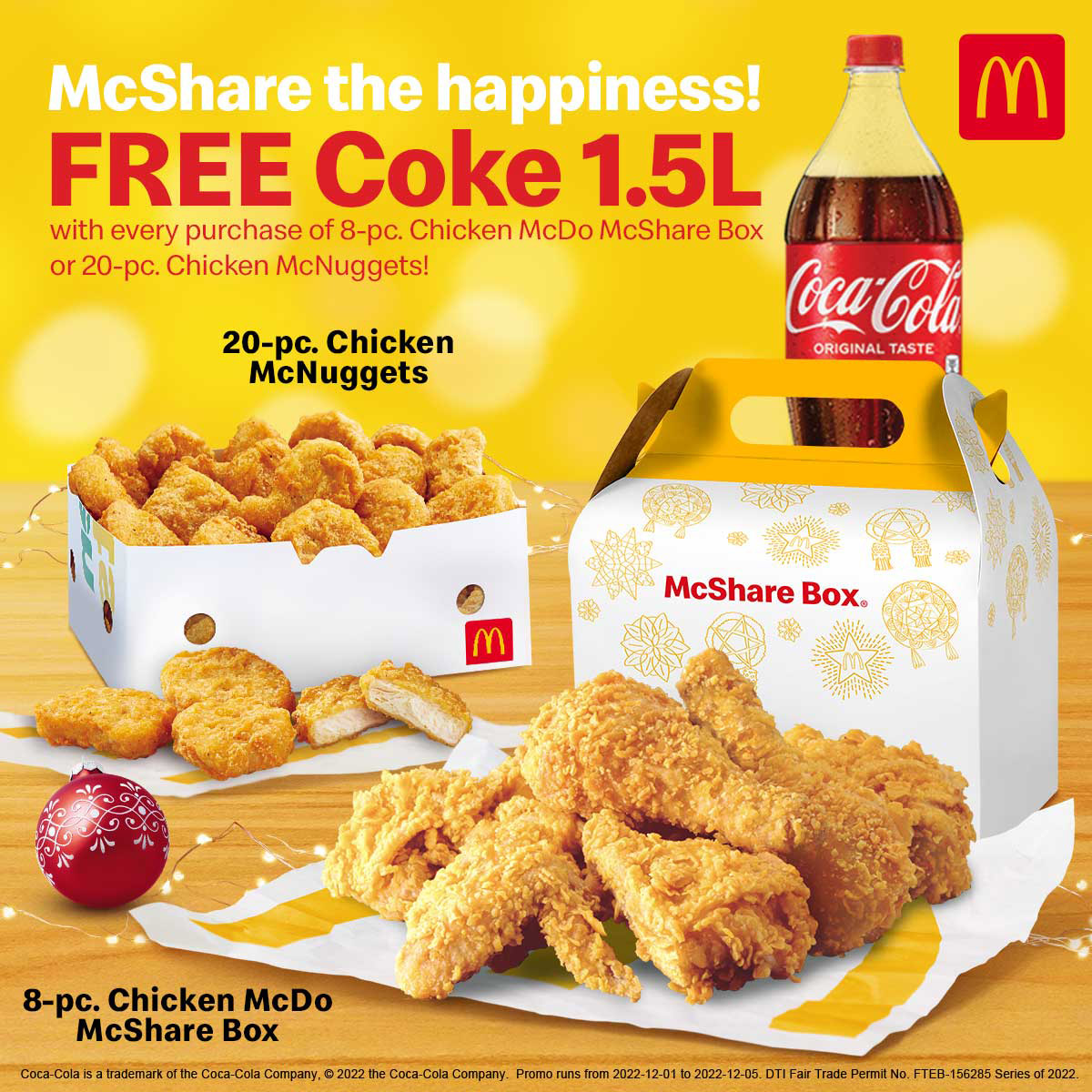 WeTV Philippines on Twitter: "Dahil Pasko, may libreng Coke kayo! 🎄🎁 Order an 8-pc Chicken McDo ...