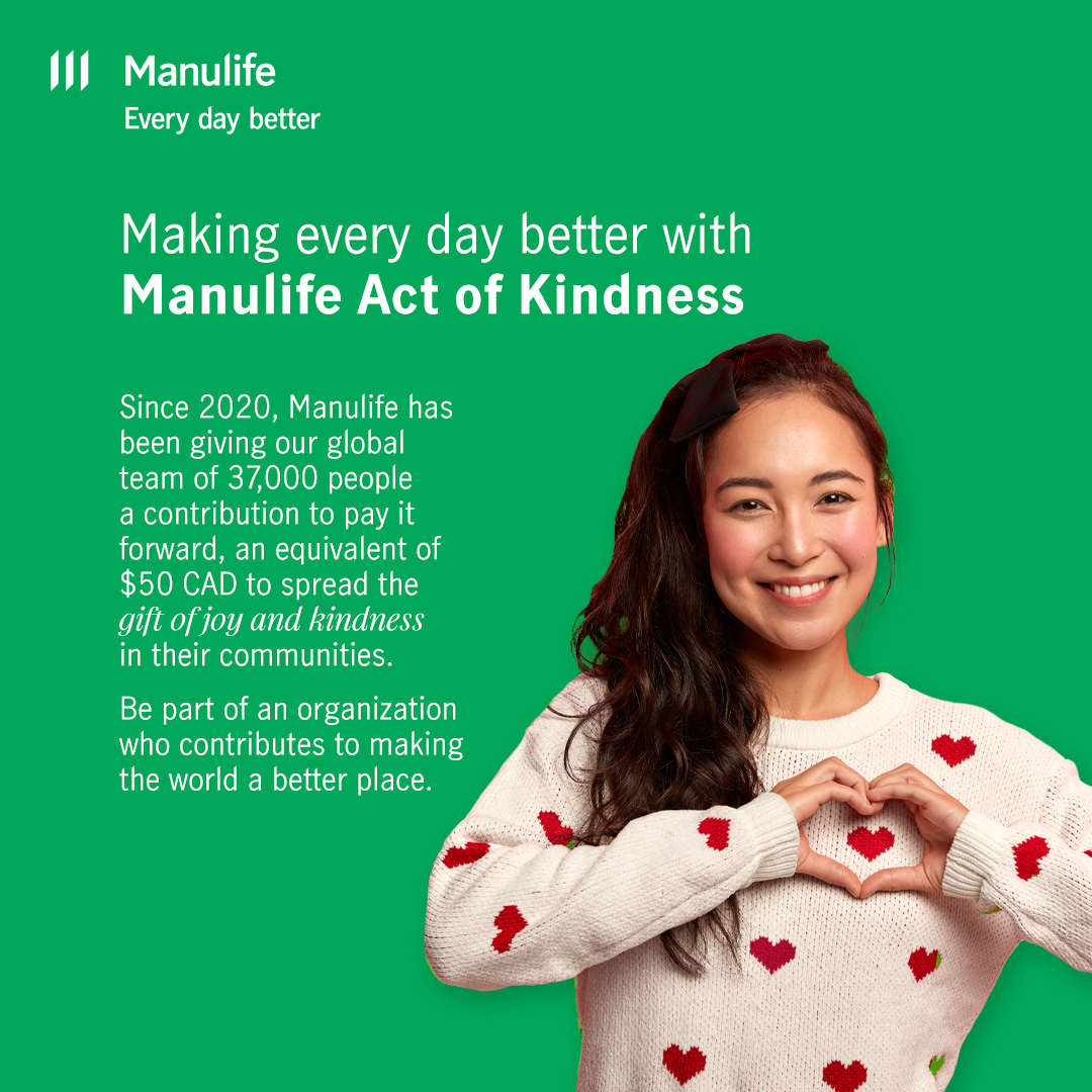 Manulife Philippines on Twitter: "Be an extension of kindness in the world. 💚 Work with us in ...