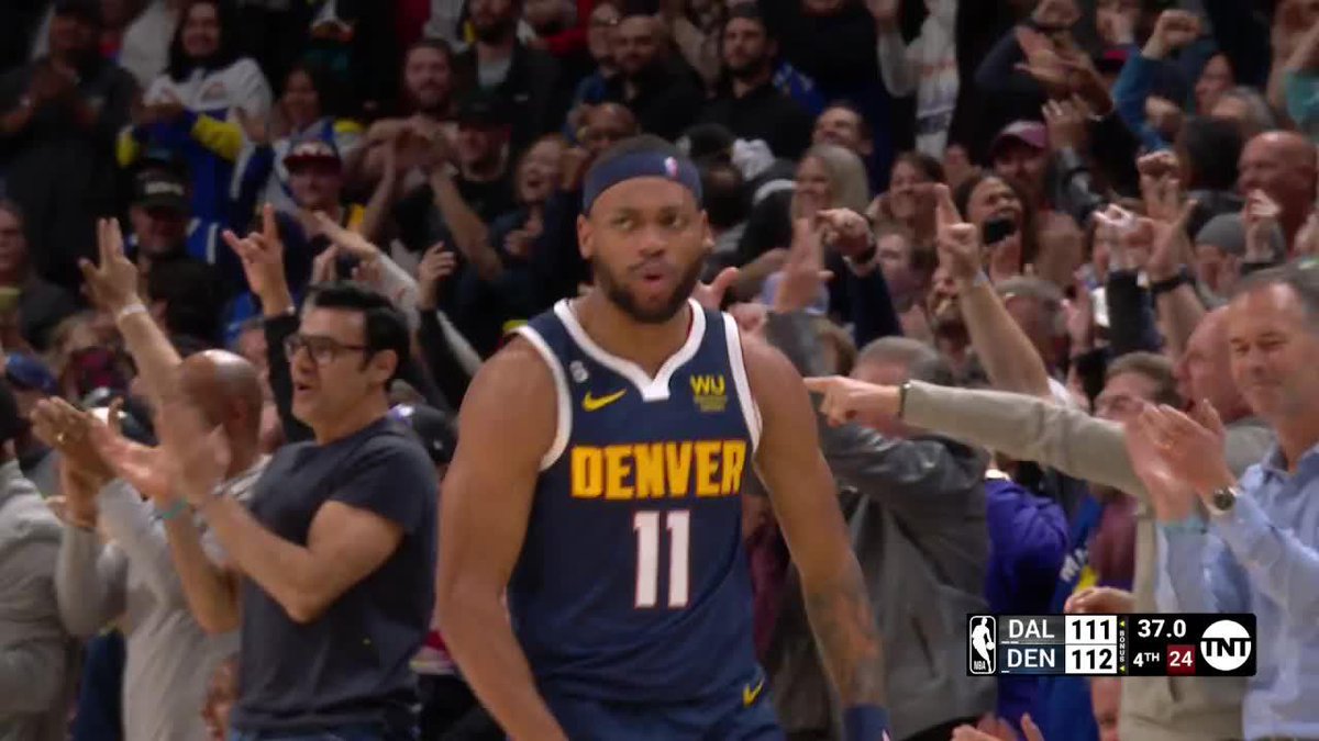 Bruce Brown for the lead 🎯 NBA on TNT @nbaontnt