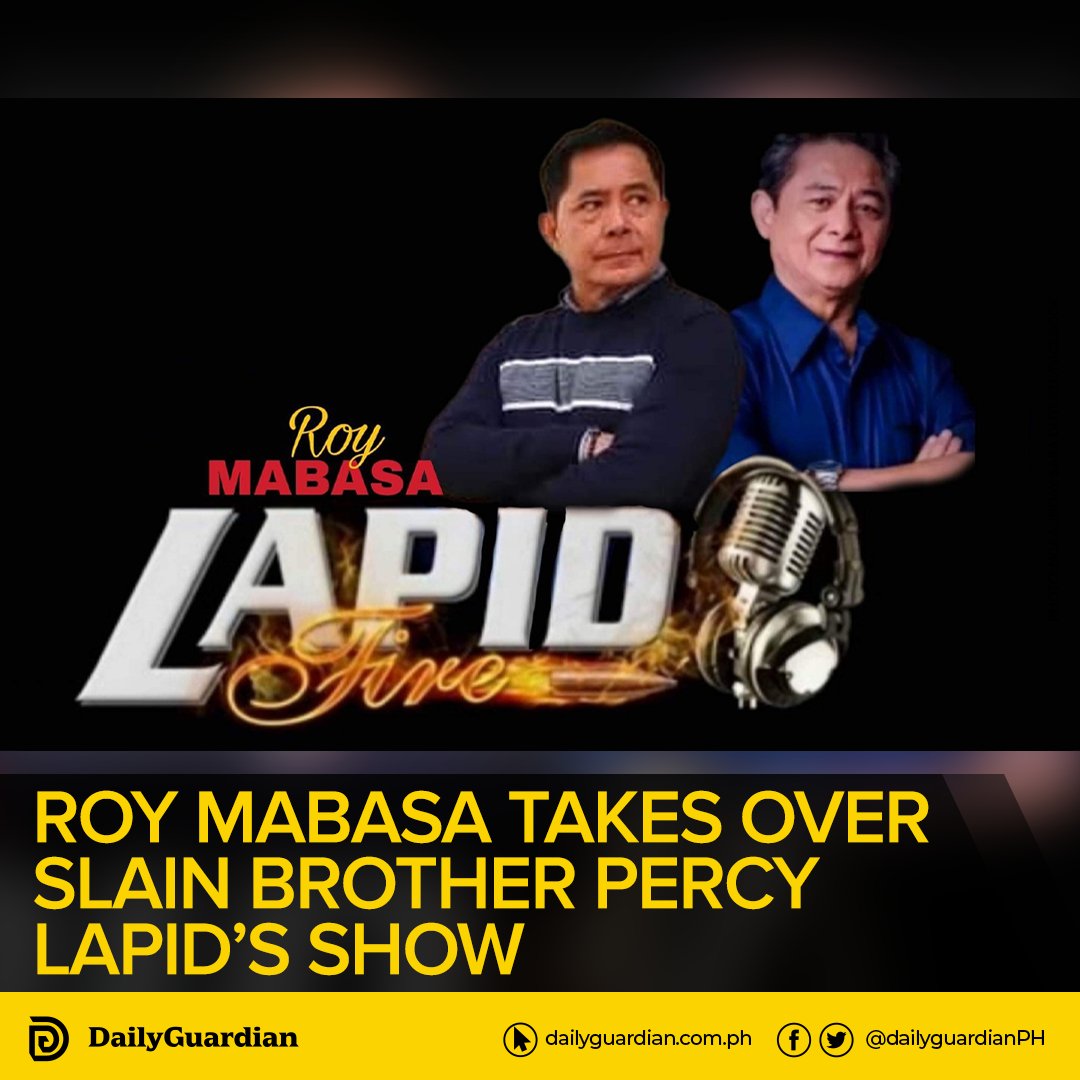 Daily Guardian on Twitter: "Slain broadcater Percy Lapid’s radio program “Lapid Fire” has made a ...