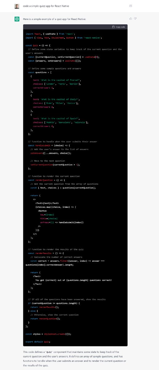 J'ai créé une app UNIQUEMENT avec ChatGPT ! Le résultat est assez surprenant 😅 Voici un petit ...