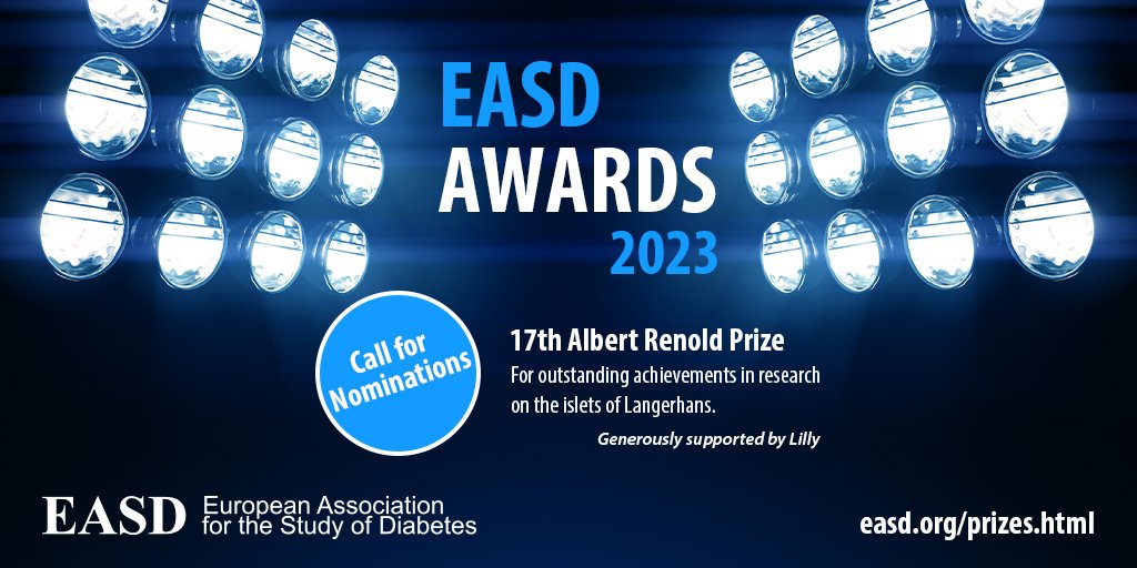 EASD on Twitter: "The EASD Albert Renold Prize is awarded for outstanding achievements in # ...