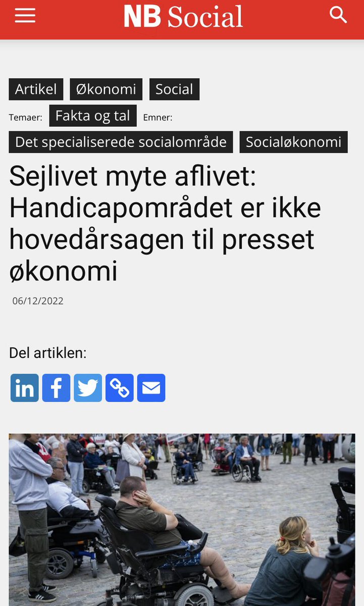 Monica Lylloff on Twitter: "Jeg undrer mig over, hvorfor mennesker med handicap år efter år ...