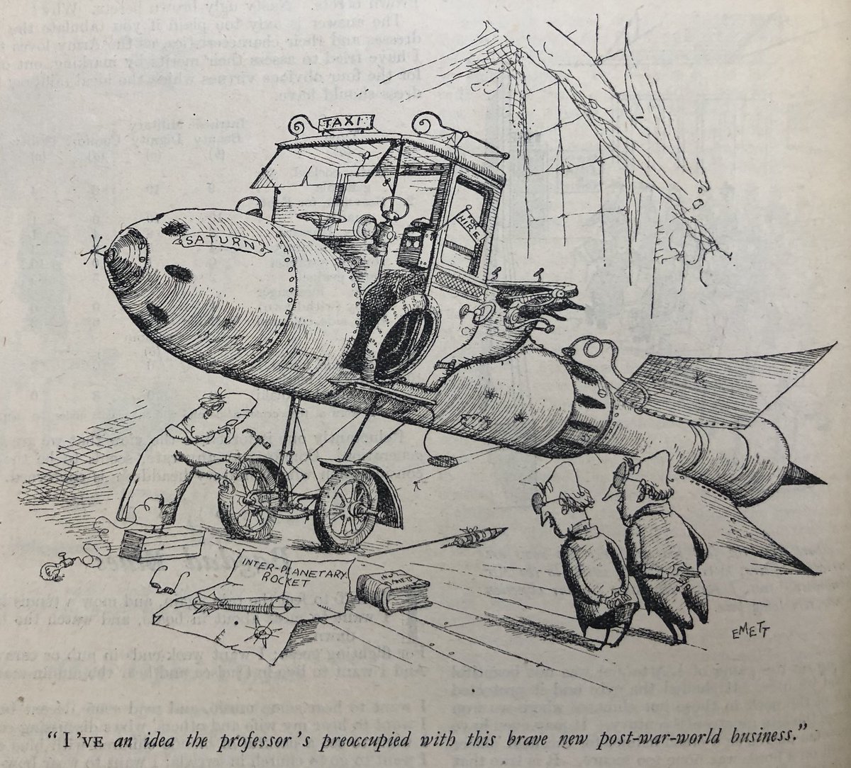 「Rowland Emett (1906-1990), Punch 」Thomas Ragonの漫画