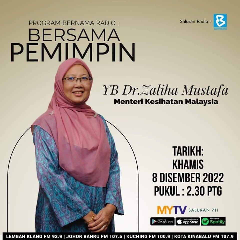 Ikuti temubual bersama YB Dr. @Zaliha_DrZ, Menteri Kesihatan dalam ...