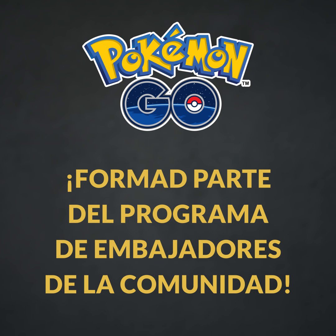 Pokémon GO España on Twitter: "Entrenadores, ¡os queremos a VOSOTROS en nuestro Programa de ...