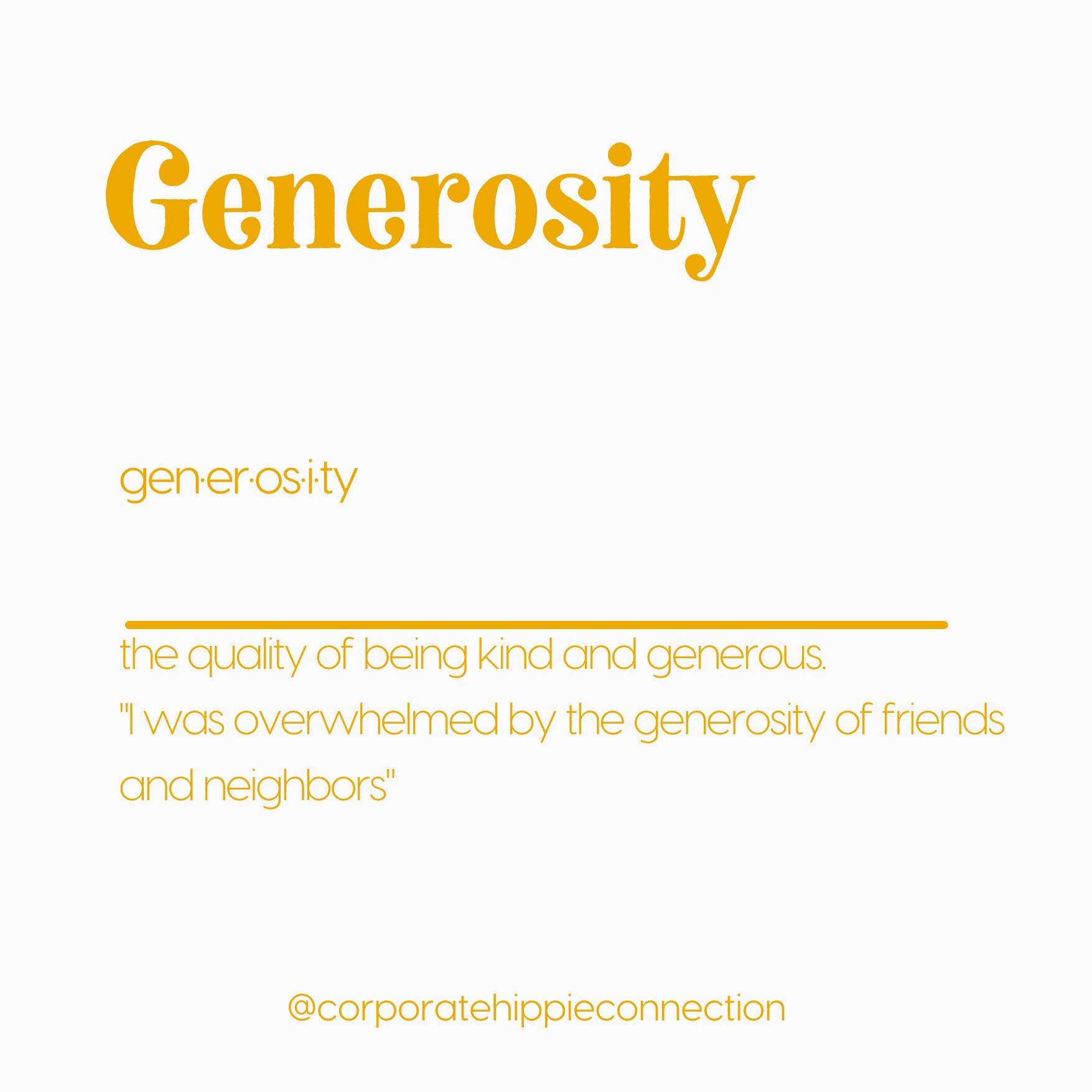 The Word Generous