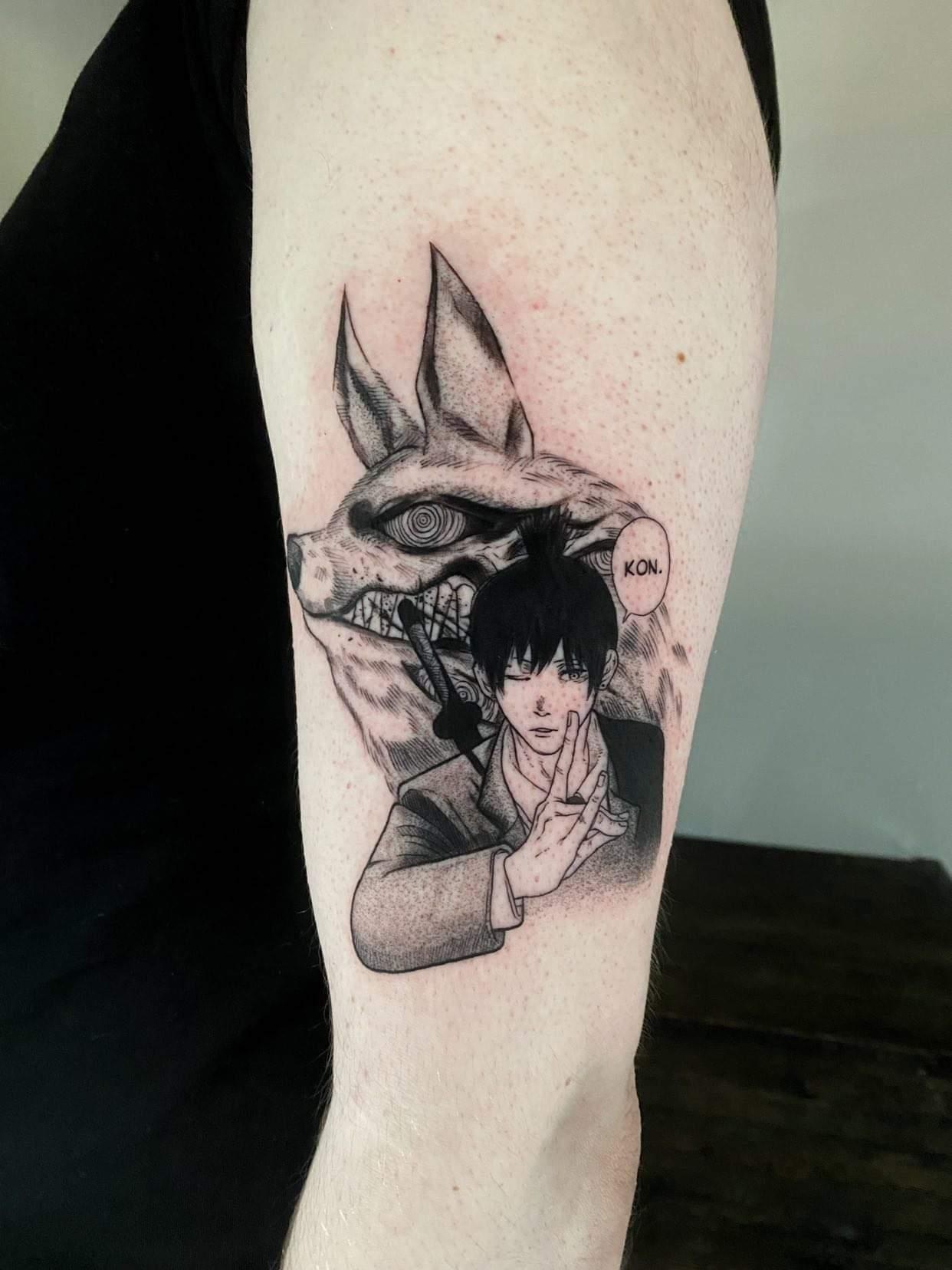 Lucky Aki Tattoos Michael Randazzo | Aki Using Kon From Chainsaw Man!!