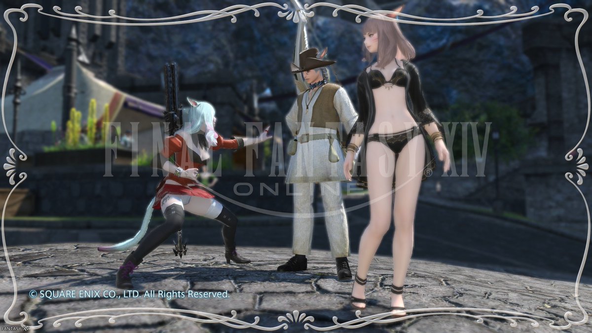Dosyas@ManaDC on Twitter: "FF14内で懐かしい人に会えた！ 飛び上がるほど嬉しかった！ 色んな衣装で撮影したけど、 みう @_miigame さーん！衣装がビキニ ...