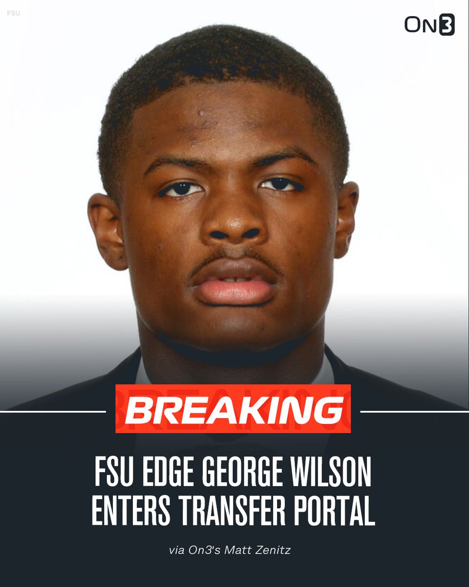 On3 on Twitter: "🚨BREAKING🚨 Florida State EDGE George Wilson has officially entered the NCAA ...