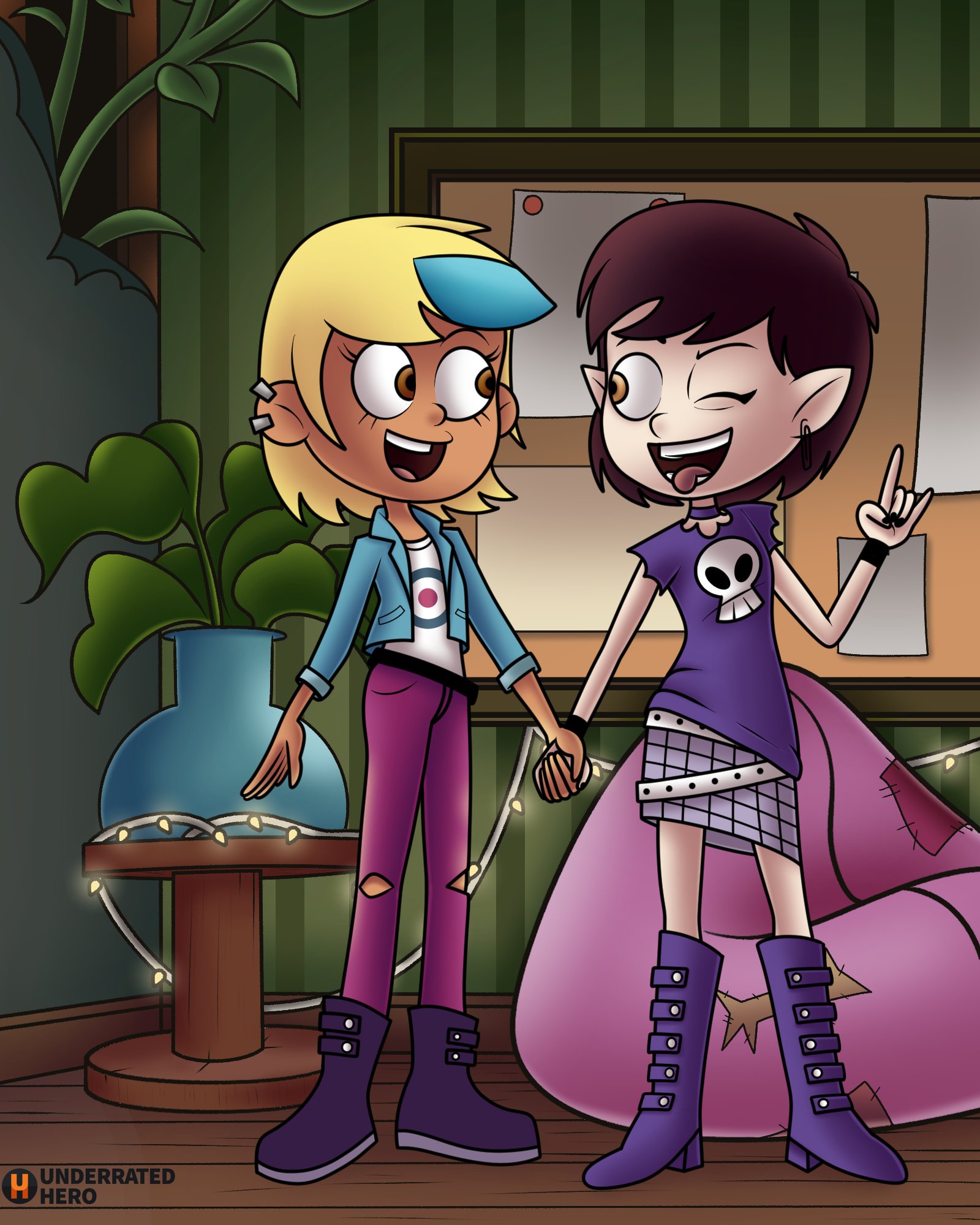 UnderratedHero 🇦🇷⭐⭐⭐ on Twitter: "Patreon Reward. Lumity (Luz x Amity from The Owl House ...