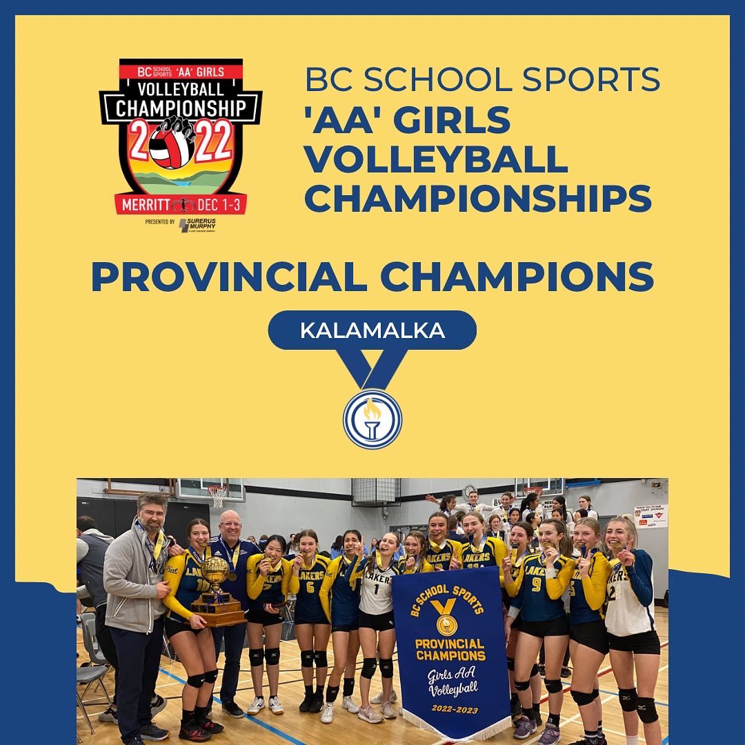 BC School Sports on Twitter: "Congratulations to the 2022 ‘AA’ Girls Volleyball Champions ...
