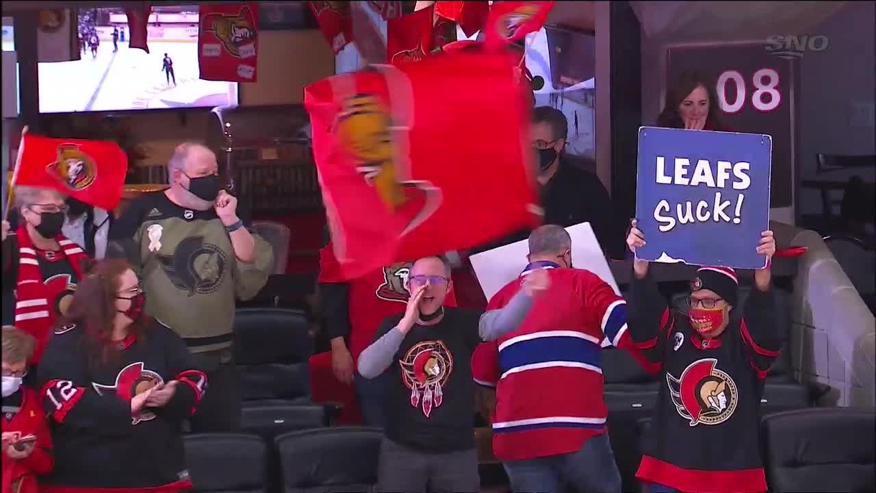 Tim and Friends on Twitter: "There's a 'Leafs Suck' sign at the Habs/Sens game. 😂 https://t.co ...
