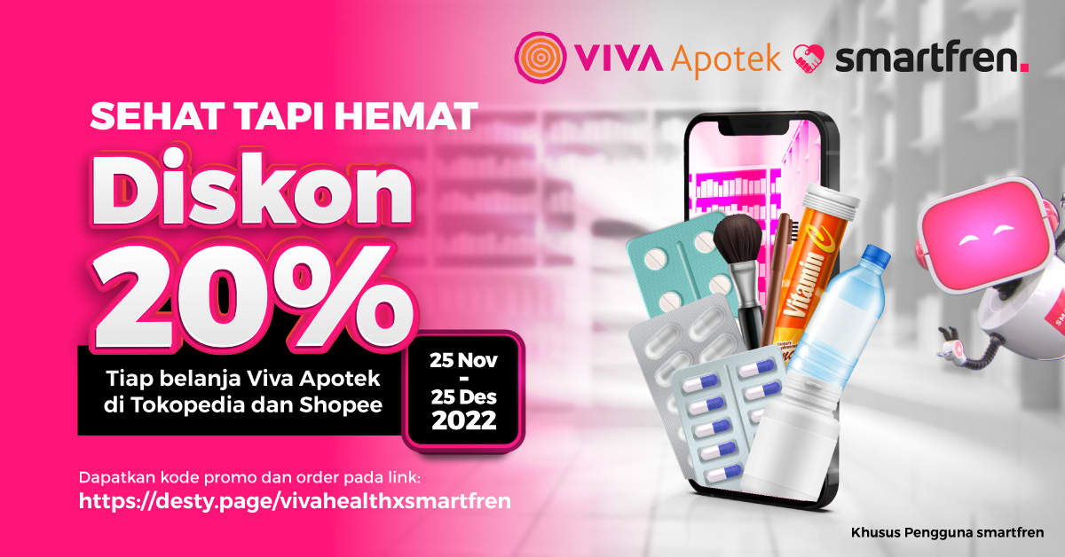 smartfren on Twitter: "Belanja kebutuhan kesehatan Kamu di Viva Apotek lebih hemat dengan ...