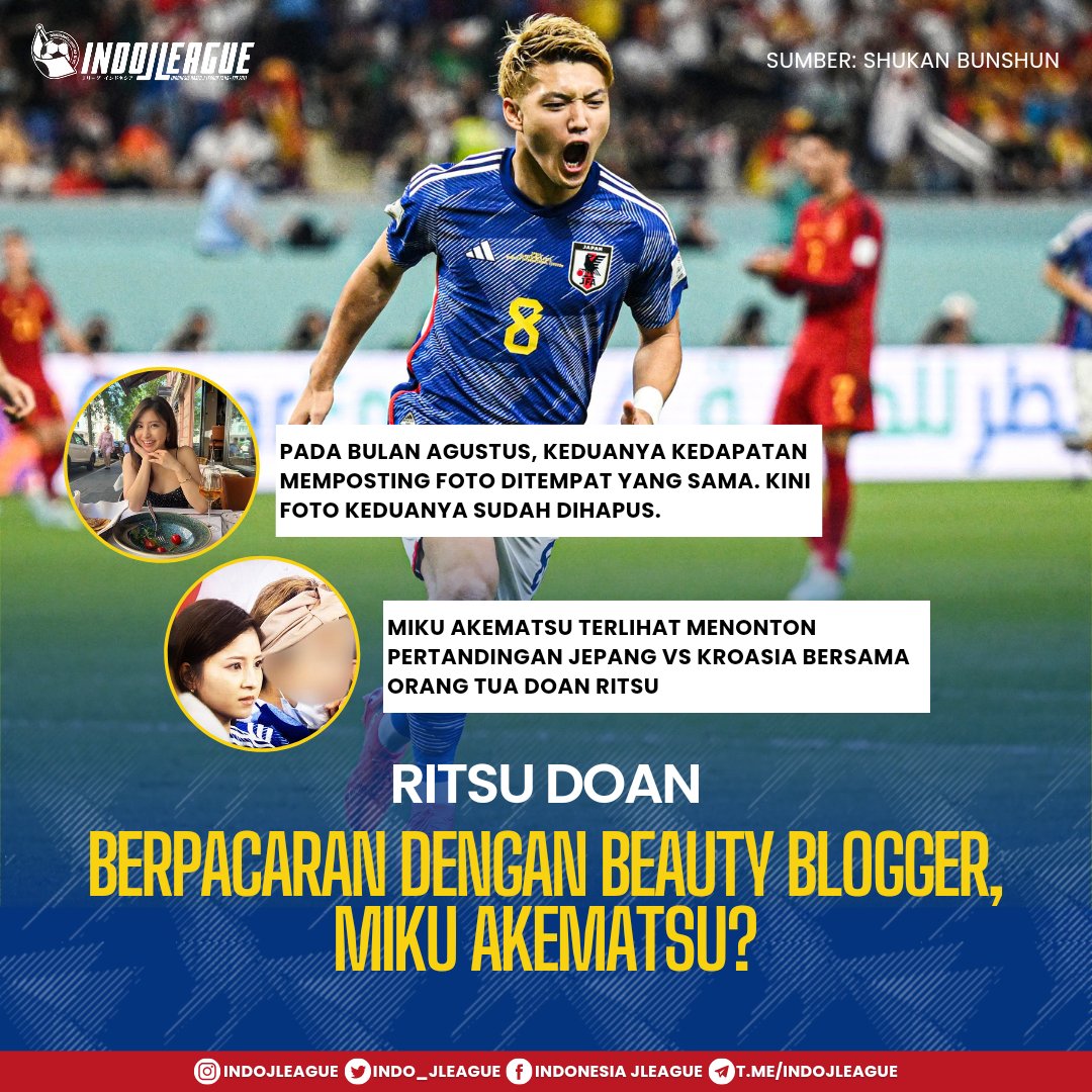 J.LEAGUE INDONESIA on Twitter: "Cocoklogi Ritsu Doan dan Miku Akematsu berpacaran: Keduanya ...