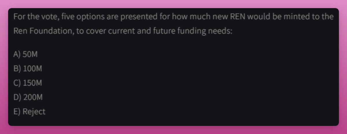 1/ The Ren Foundation is fighting for survival. A discussion is ...