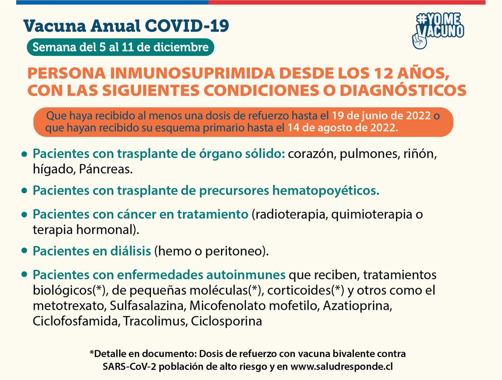 Salud Responde Chile on Twitter: "Personas de 6️⃣0️⃣ y más años, enfermos crónicos y personas ...