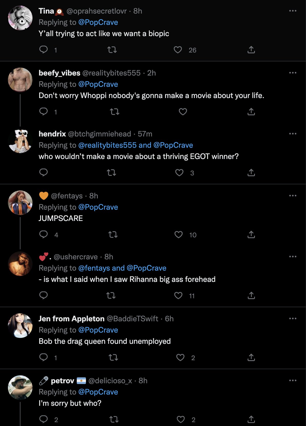 Breana (Williams) Navickas on Twitter: "The way people are disrespecting Whoppi in the replies ...