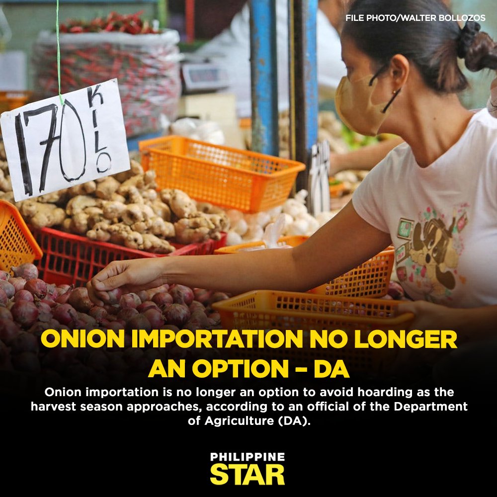 The Philippine Star on Twitter: "The Department of Agriculture is holding off its recommendation ...