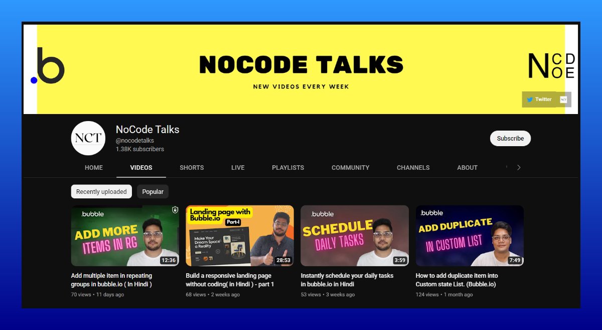 10 fantastic youtube channels to help you learn no-code development real quick: - المسلسل من ...