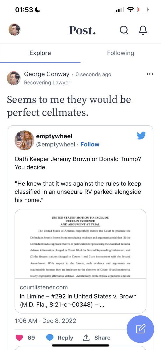 George Conway🌻 On Twitter Post News Article