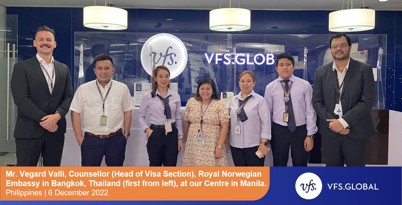 VFS Global on Twitter: "We were privileged to host Mr. Vegard Valli, Counsellor (Head of Visa ...