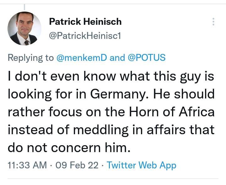 Wadani Warrior ⚖️🇸🇴 on Twitter: "If hypocrisy had a face it would be @PatrickHeinisc1. This ...