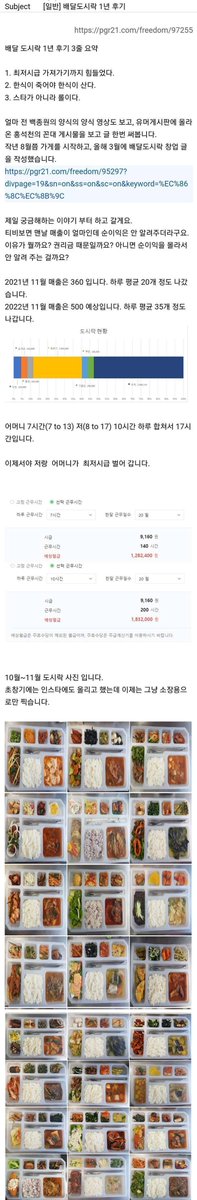 인스티즈(instiz) on Twitter: "한식이 죽어야 한식이 산다는 배달업체 사장님 후기 https://instiz.net/pt/7283185"