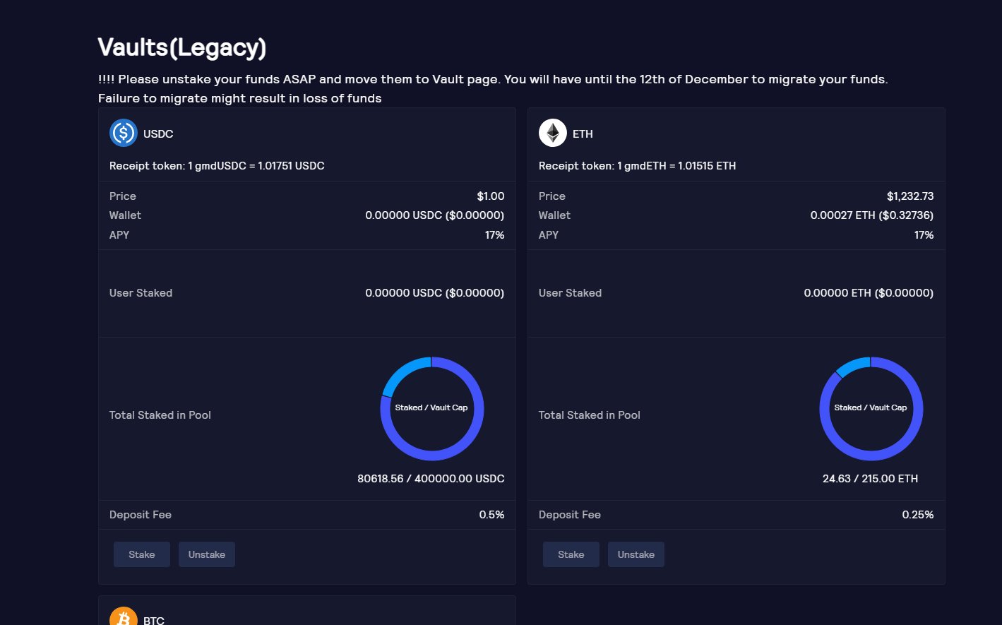 GMD Protocol on Twitter: "A reminder that if you still have funds(USDC,ETH,BTC) in our old ...
