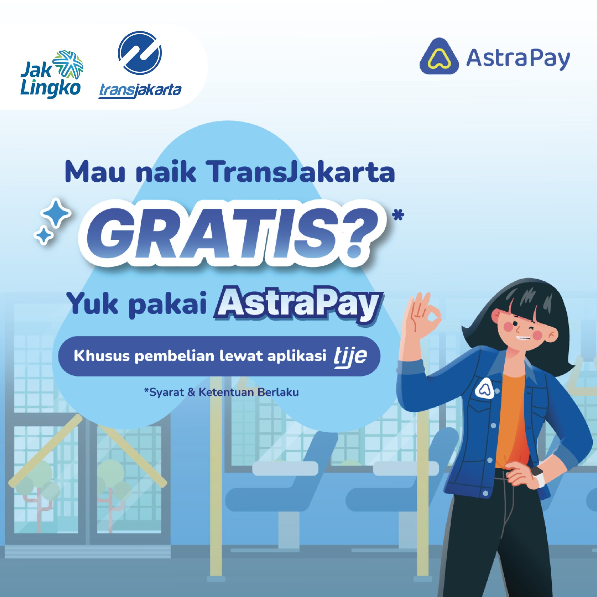 Transportasi Jakarta on Twitter: "AstraPay traktir tiket Transjakarta-mu, pastinya bakal ...