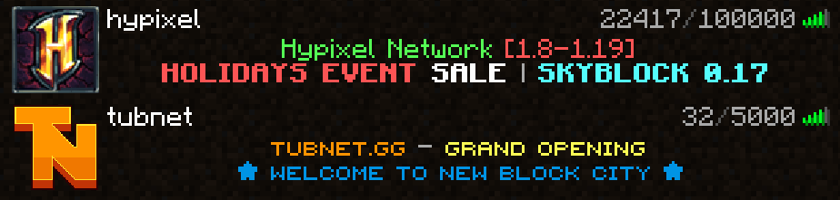 TheMisterEpic on Twitter: ""Tubnet will kill hypixel" Seriously cant believe a server with ...