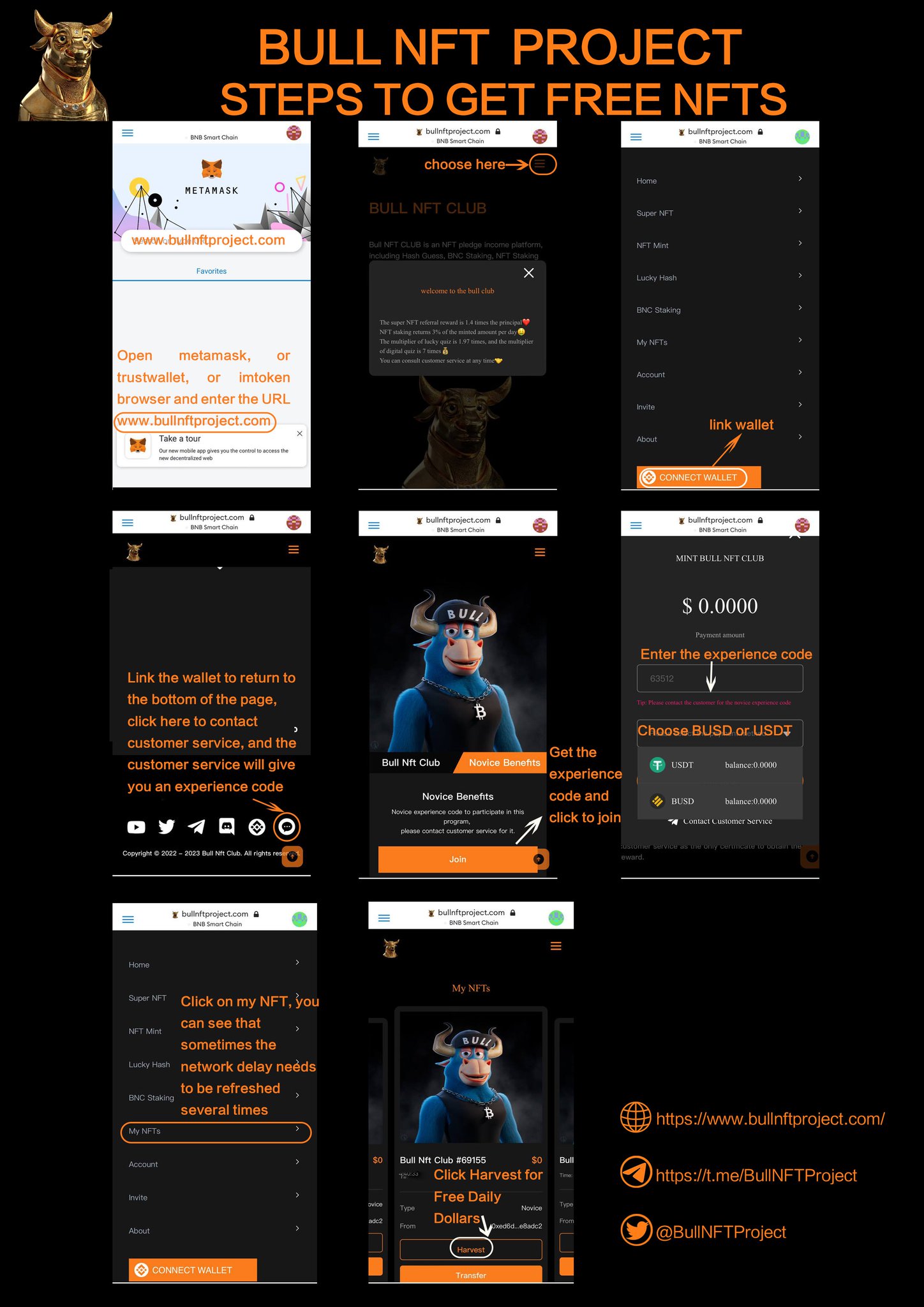 Bull NFT Project on Twitter: "*Bull NFT Project launched globally ...