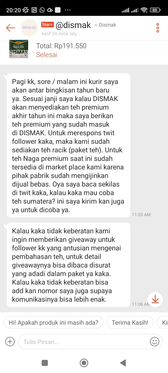 Liat ini deh 😭😭 Baru sampe rumah kaget liat paket dari Dismak, padahal gada check out, langsung ...